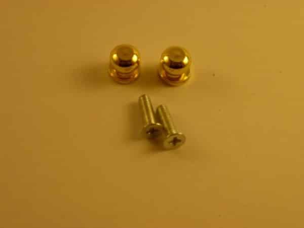 8mm Brass plated Knobs (2 pieces) - Hardware For Creative Finishes