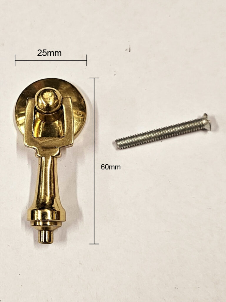 Solid Brass Drop Handle 60mm x 25mm - Hardware For Creative Finishes